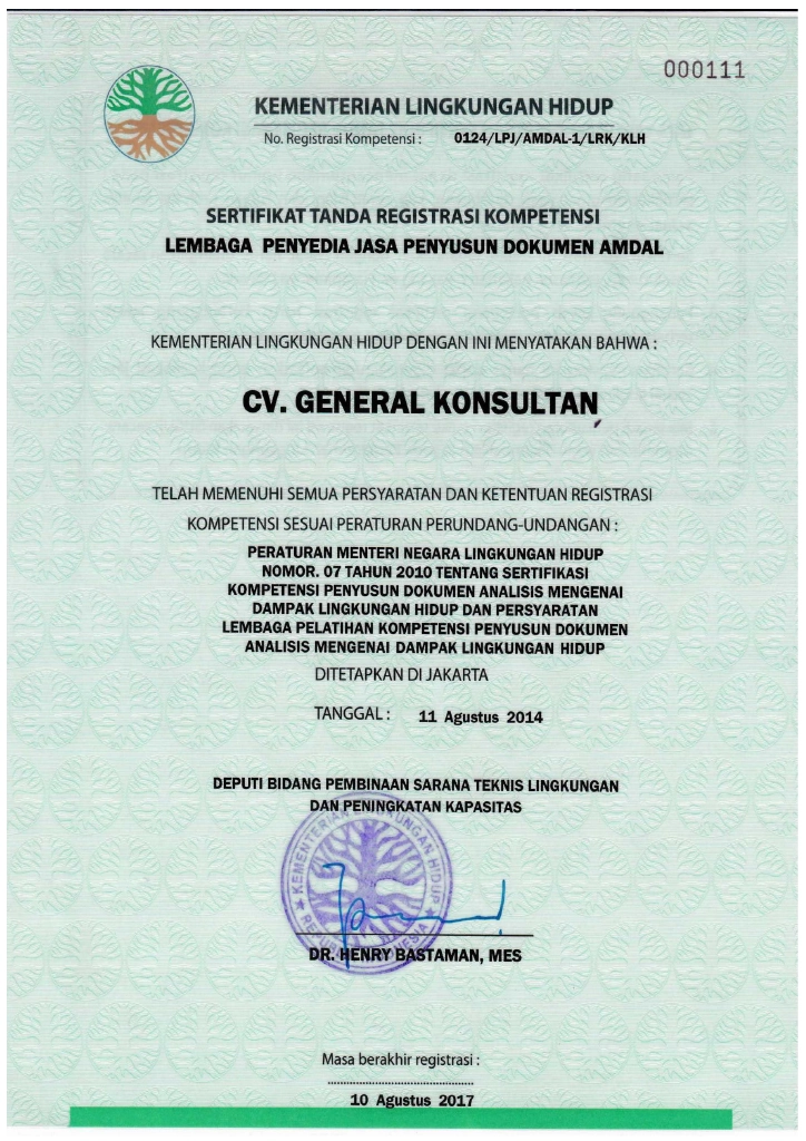 General Konsultan | Konsultan lingkungan Indonesia